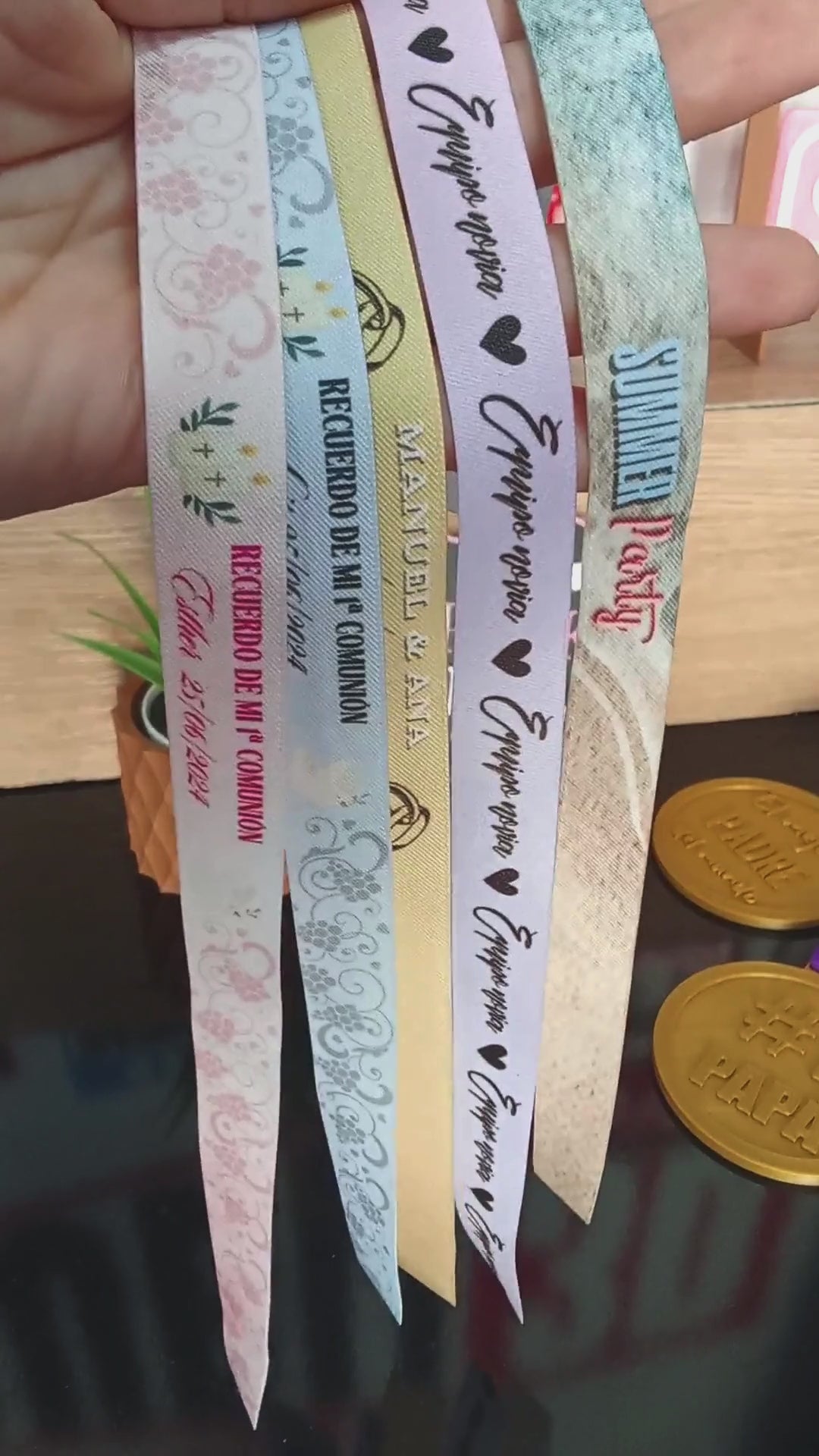 Pulseras de tela personalizadas para Fiesta – Accesorio Original y ...